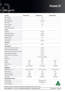 Specification Sheets - PowerPlus Energy